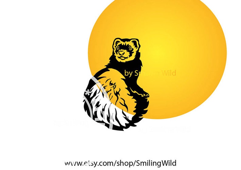 Ferret Svg Digital Clip Art Cuttable File Pet Svg Ferret - Etsy