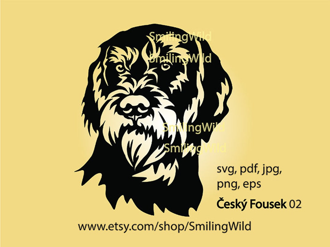 Cesky Fousek Svg Vector Graphic Art Bohemian Wirehaired Pointing ...