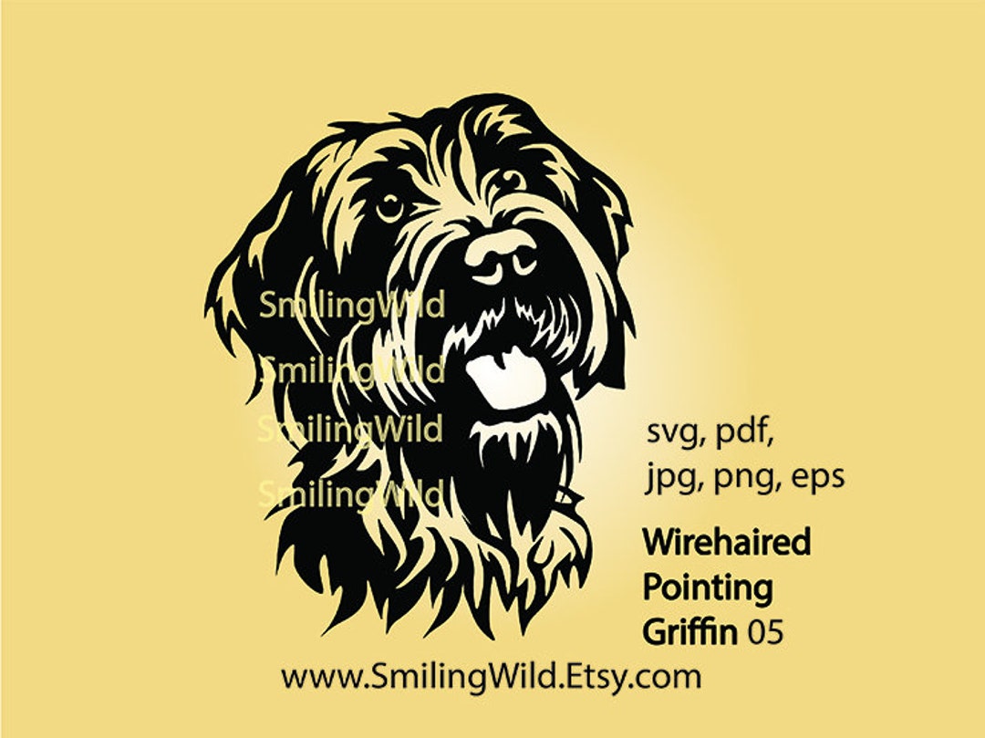 Wirehaired Pointing Griffon Svg Vector Graphic Cuttable Clip Art - Etsy