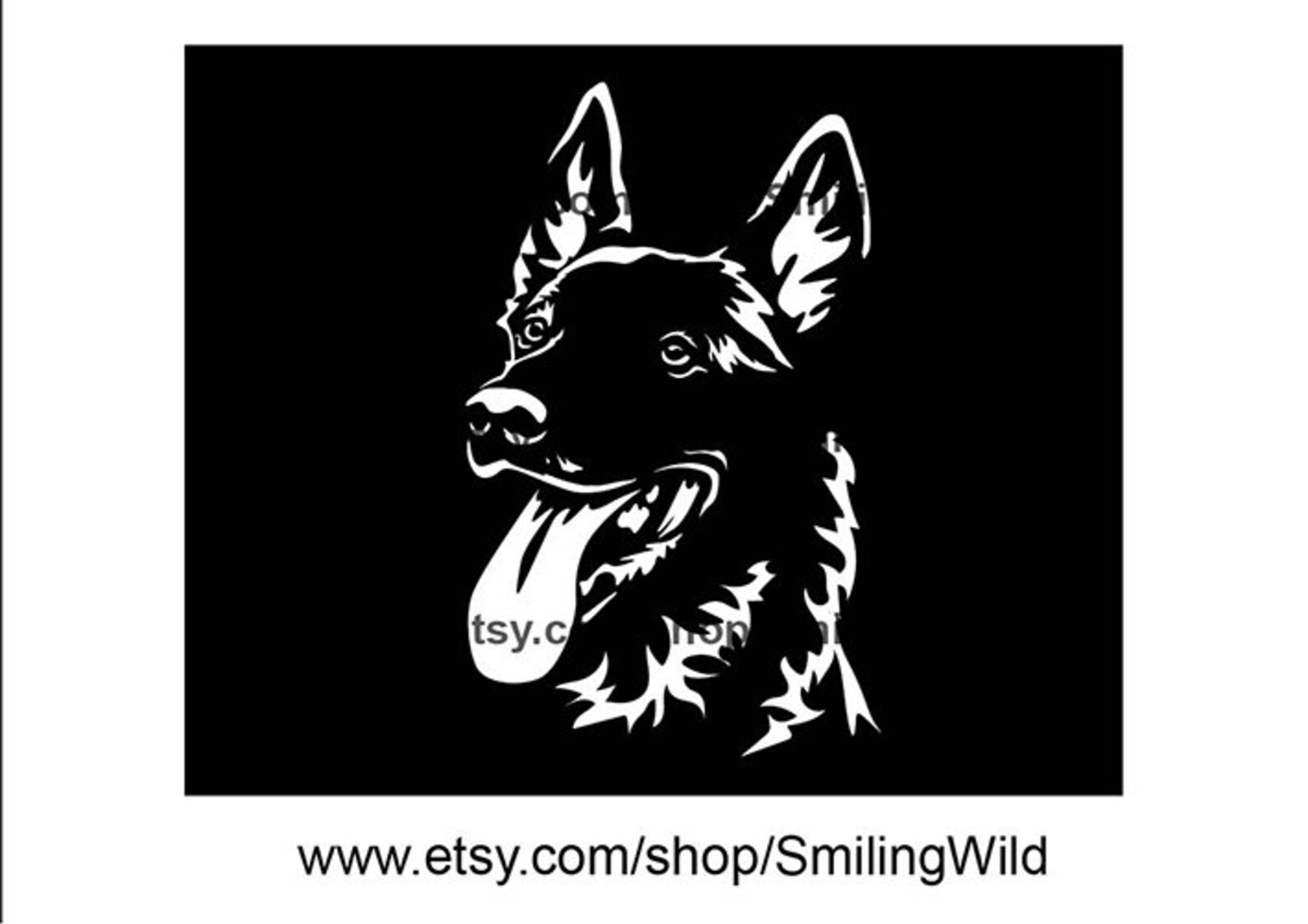 Malinois Vector Graphic Art Dog Svg Clipart Cuttable Cricut | Etsy