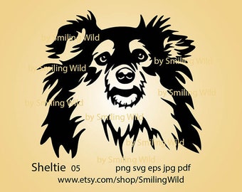 Sheltie Graphic File - Etsy