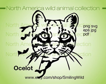 Ocelot Svg - Etsy