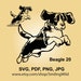 Beagle Agility Jump Svg Clipart Dog Agility Vector Graphic Art Beagle ...