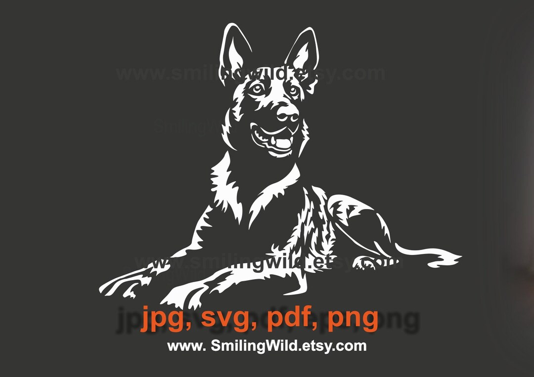 Dutch Shepherd Svg Vector File, Dutch Shepherd Clip Art Cut File, Dutch ...