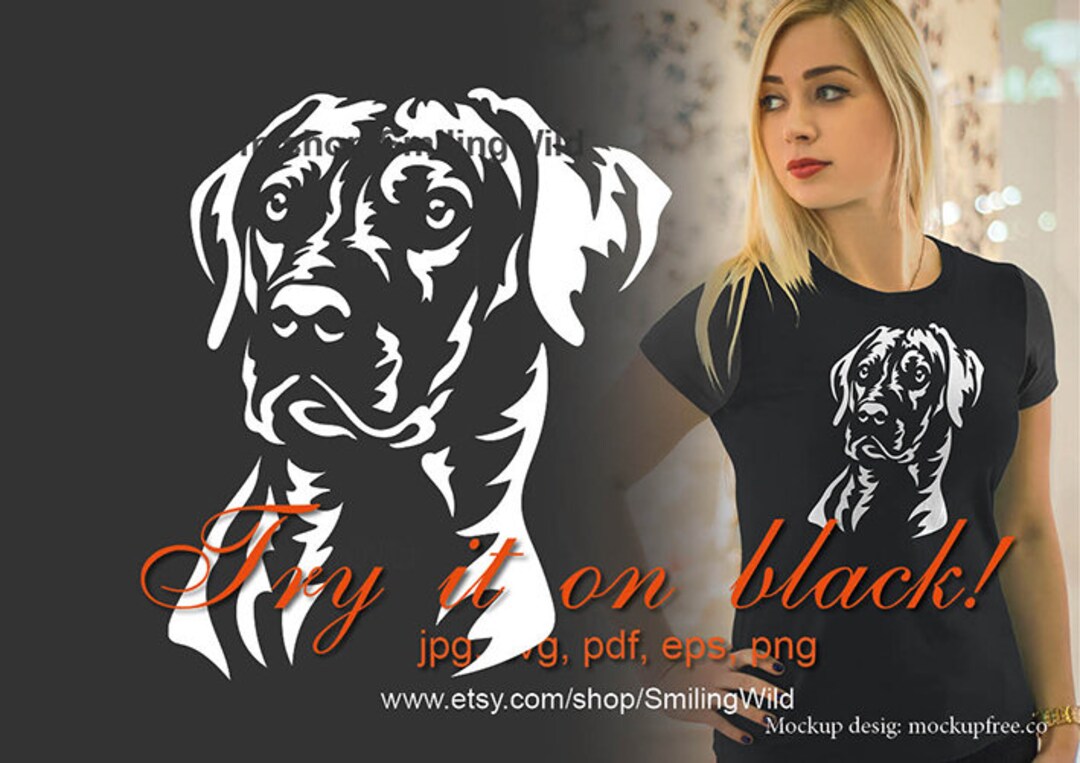 Rhodesian Ridgeback Svg Digital Clip Art Design, Ridgeback Cuttable ...