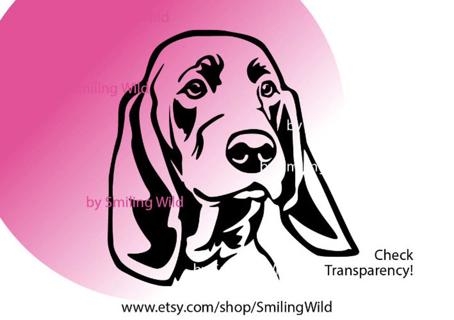 Redbone Coonhound Dog Head Svg Cut File Design Redbone - Etsy