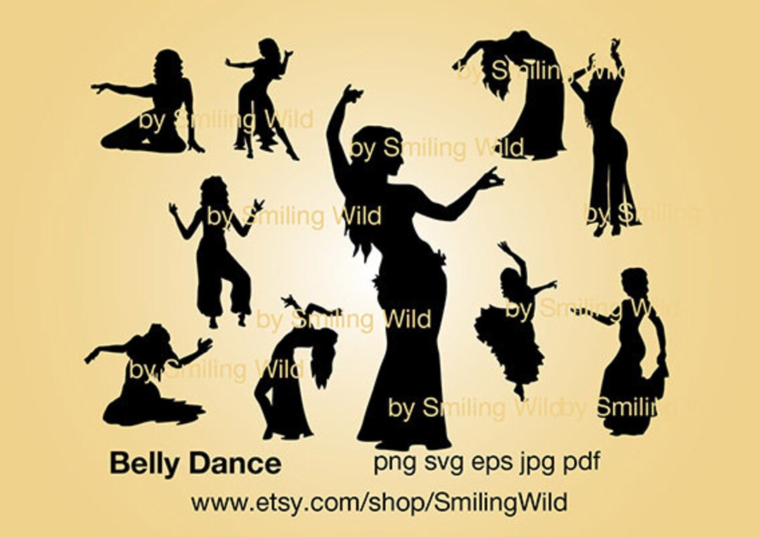 Oriental Dance Svg Belly Dance Silhouette Clipat Cut File - Etsy