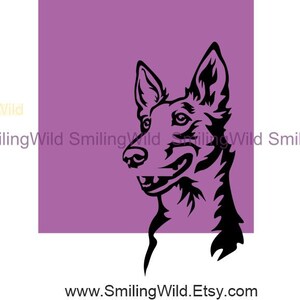Podenco Dog Svg Vector Graphic Digital File, Podenco Clip Art Portrait ...