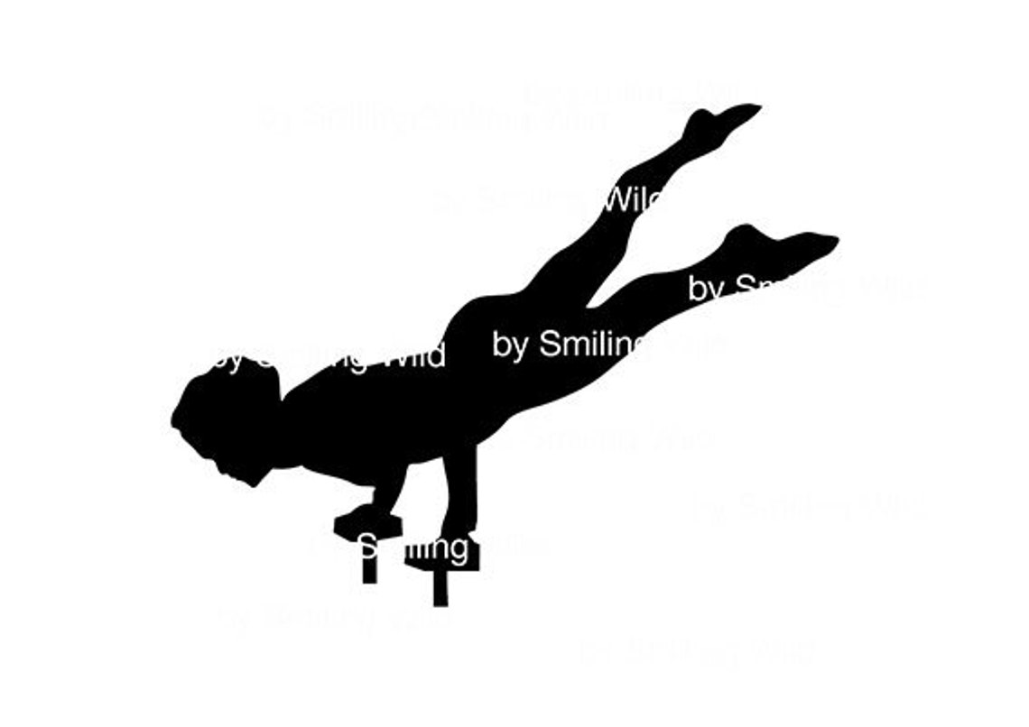 Handstand Svg Clipart Acrobat Silhouette Cut File Cuttable for - Etsy