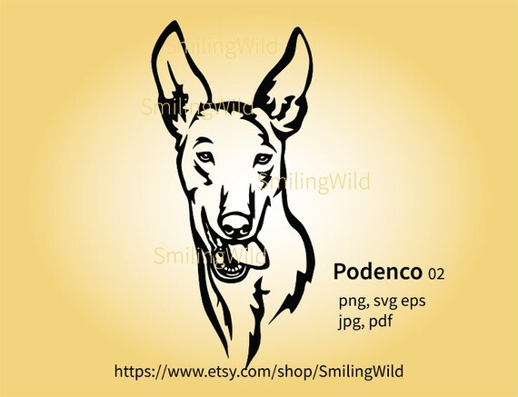 Podenco Dog Svg Vector Graphic Digital File Podenco Clip Art - Etsy