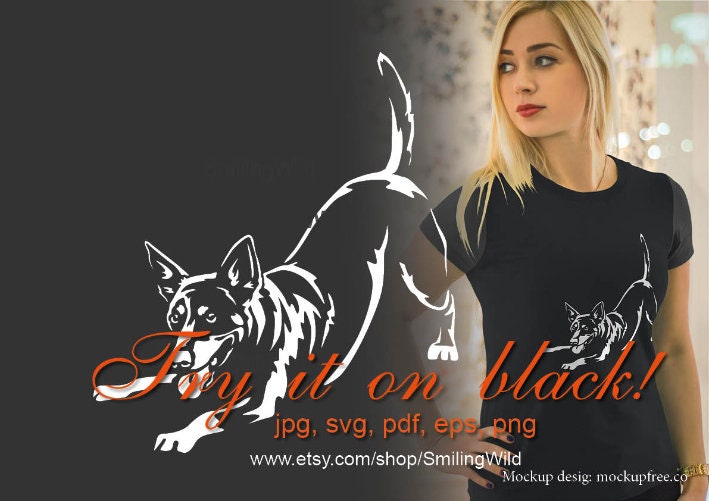 Kelpie Svg Vector Graphic Clip Art Playing Australian Herding - Etsy ...