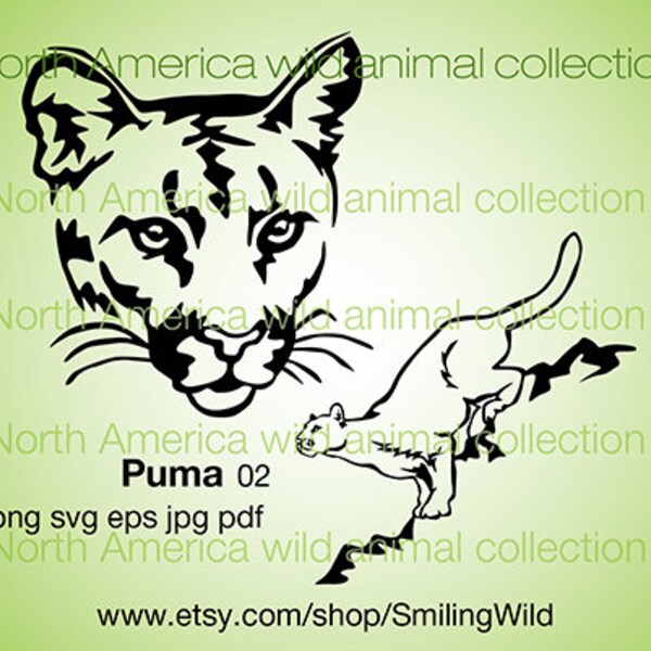 Puma Svg - Etsy