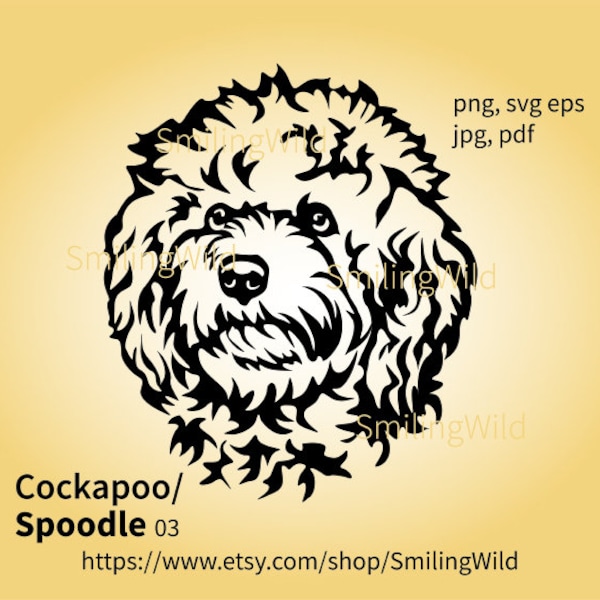 Cockapoo Vector Art - Etsy