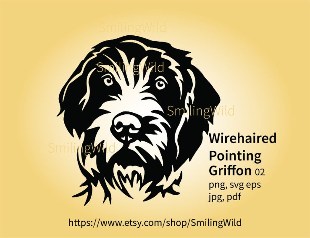 Wirehaired Pointing Griffon Svg Vector Graphic Cuttable Clip Art - Etsy