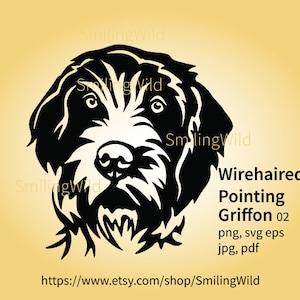 Wirehaired Pointing Griffon Svg Vector Graphic Cuttable Clip Art - Etsy