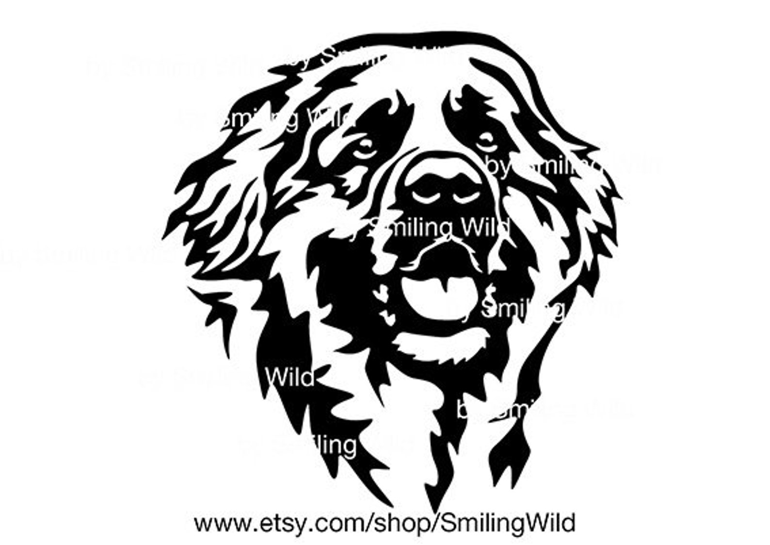 Leonberger Portrait Dog Head Svg Cut File Cricut Leonberger - Etsy
