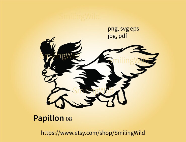 Papillon Jumping Svg - Etsy