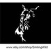 Cane Corso Dog Face Svg Clip Art, White Vector Graphic Illustration ...