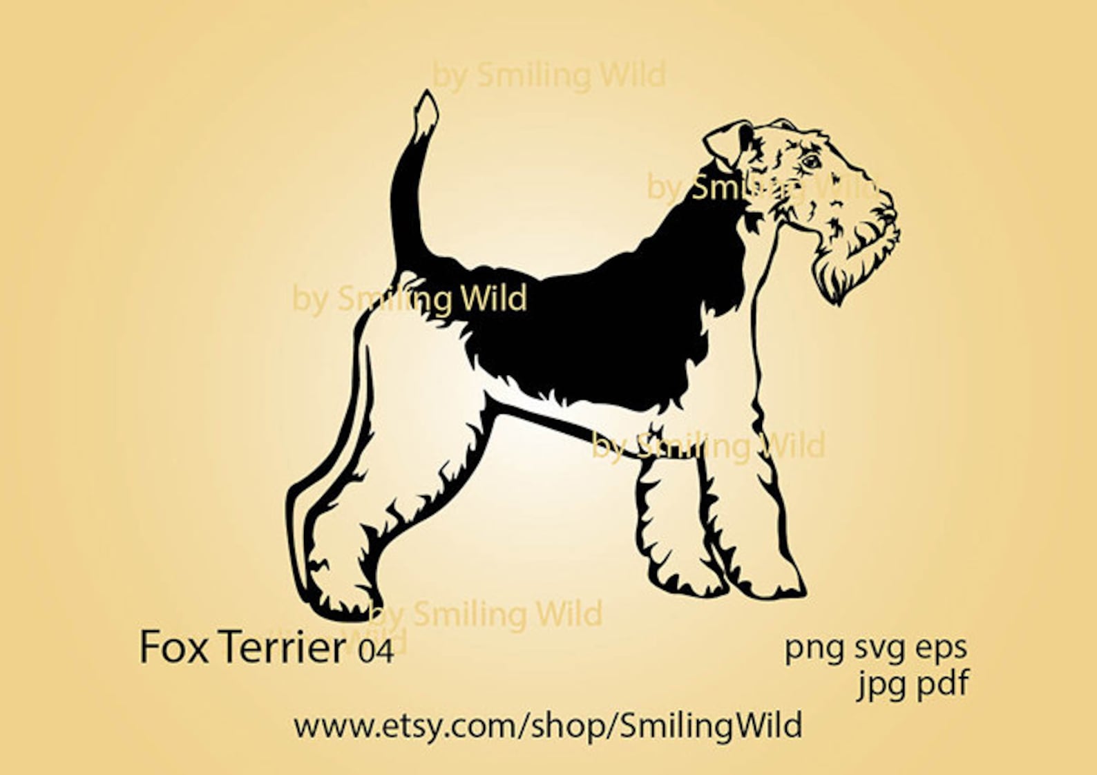 Fox Terrier Svg Body Clipart Vector Graphic Art Realistic Dog Cut File ...