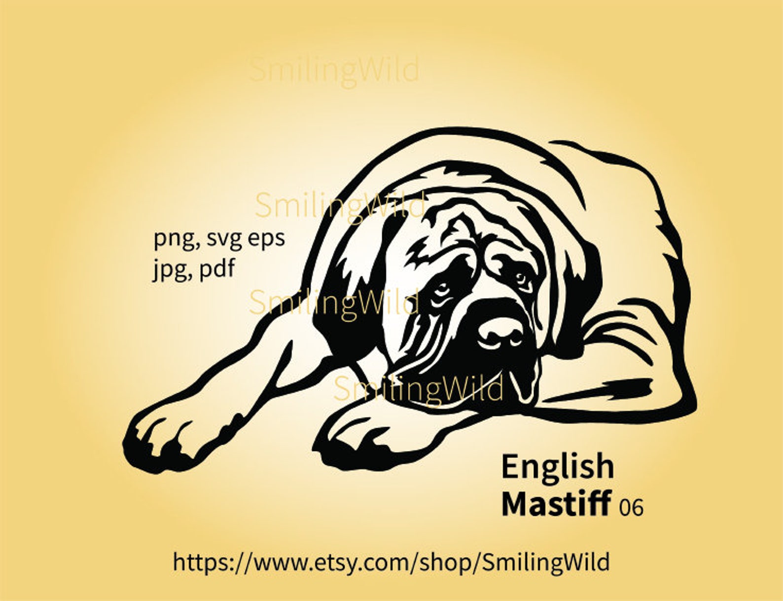 English Mastiff Svg Dog Head Portrait Mastiff Clipart Vector - Etsy