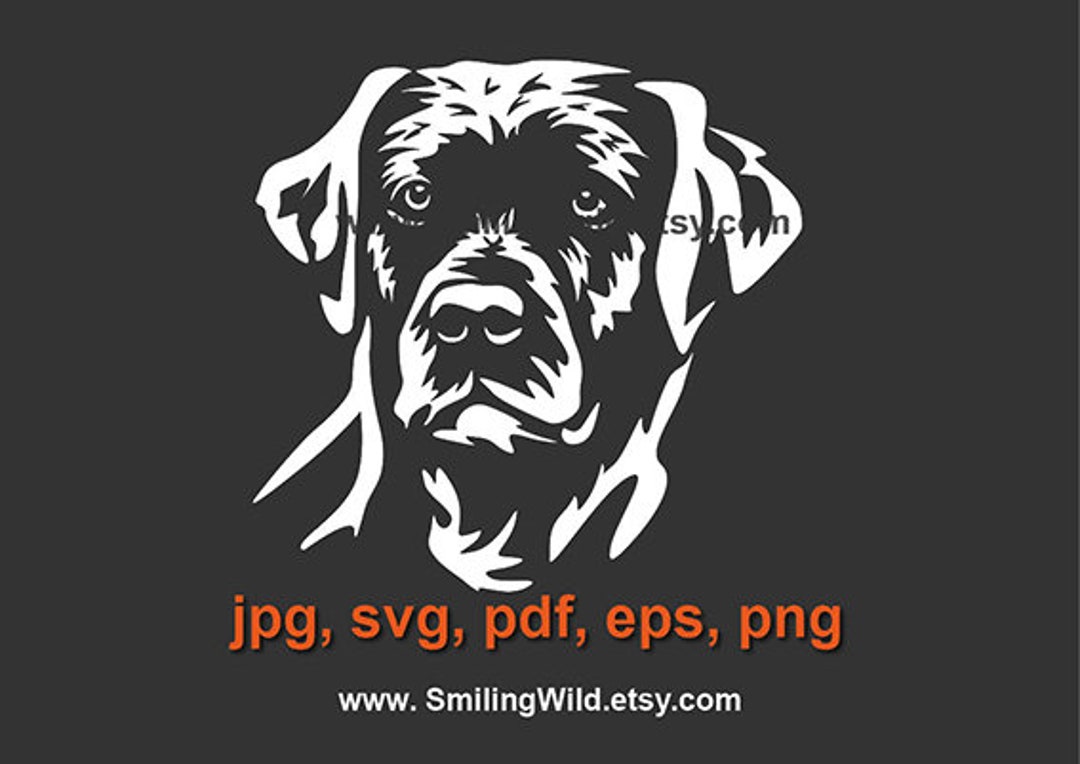 Black Labrador Retriever Svg Vector Graphic File /bmc06/ Labrador Dog ...