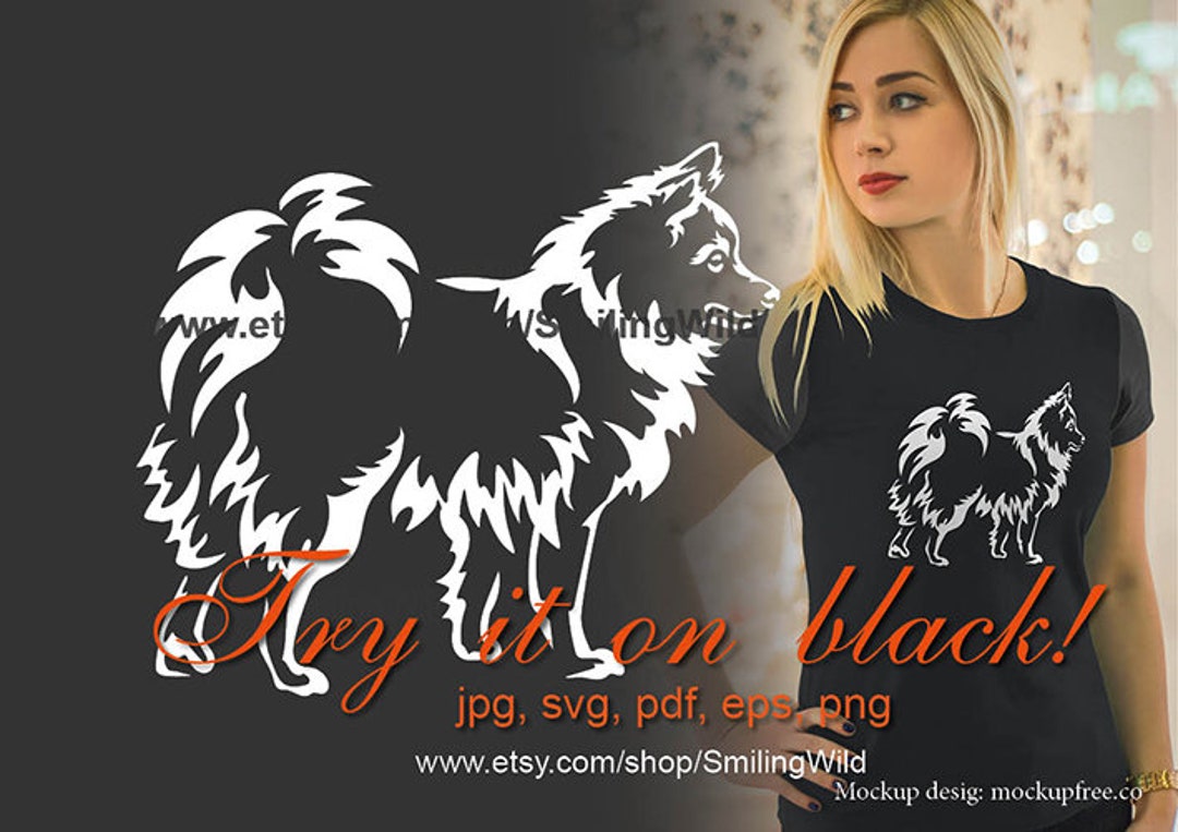 German Spitz Svg Dog Vector Clip Art Portrait, German Spitz Cuttable ...