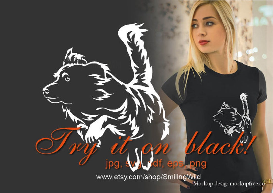 Jumping Australian Shepherd Svg Agility Vector Graphic Cuttable File ...