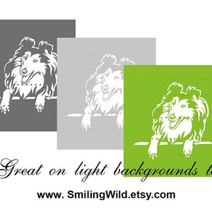 Peeking Sheltie Portrait Svg, Dog Head Cut File Cuttable Sheltie Dog ...