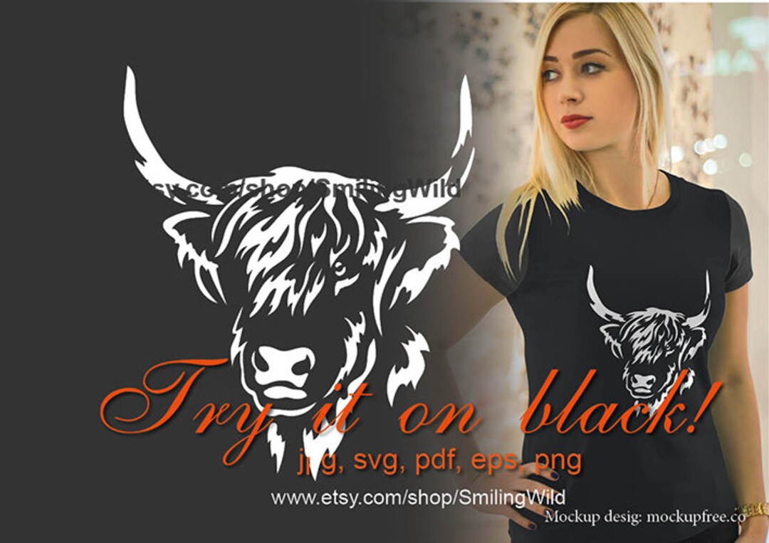 Highland Beef Cattle Svg Vector Graphic Cut File, Highland Bull ...