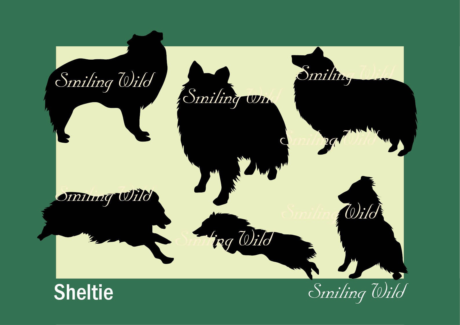 Sheltie Svg Silhouette Png Clipart Shetland Sheepdog Printable | Etsy ...