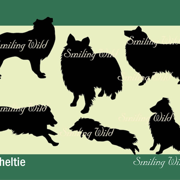 Sheltie Silhouette - Etsy
