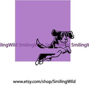 Beagle Agility Jump Svg Clipart Dog Agility Vector Graphic Art Beagle ...