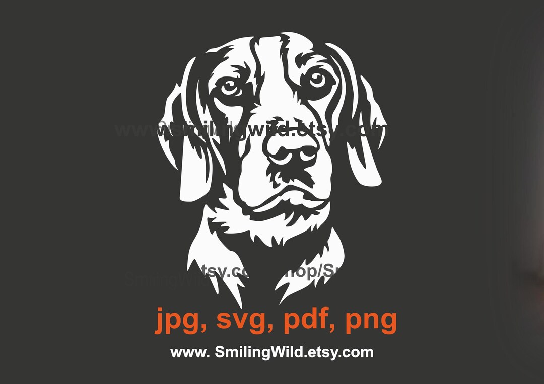 Dunker SVG & PNG Files for Hunting Dog Clip Art Cricut and DIY Projects ...