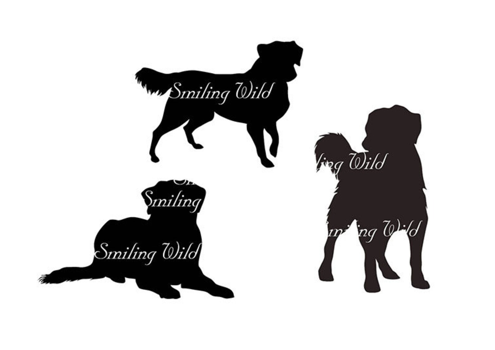 Toller Dog Silhouette Printable Svg Vector Graphic Nova Scotia Duck ...