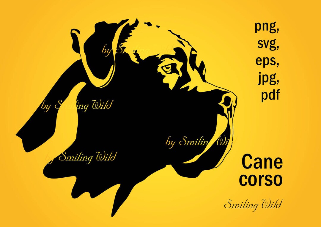 Cane Corso Vector Graphic Art Printable Png Svg Design Drawing Clipart ...