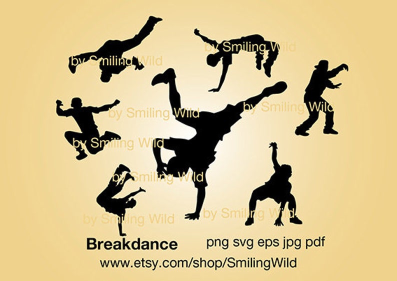 Breakdance Svg Cut File Cuttable Silhouette Street Dances | Etsy