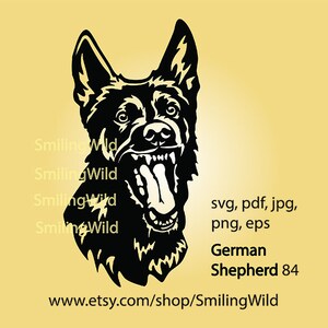 Angry Dog Svg German Shepherd Clip Art Cut File Cuttable German ...