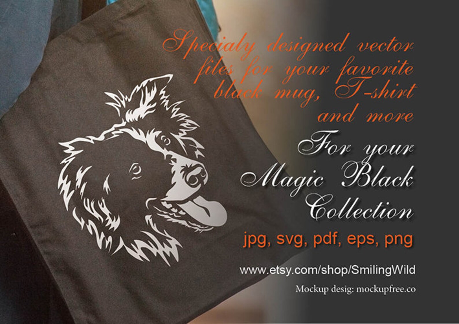 Border Collie Svg Face Portrait Dog Clipart Cuttable Border - Etsy