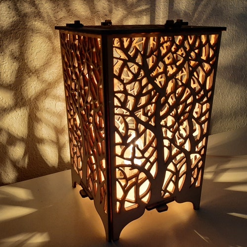 The Trees XL Wood Table Lamp 14 Extra Large Light Box - Etsy