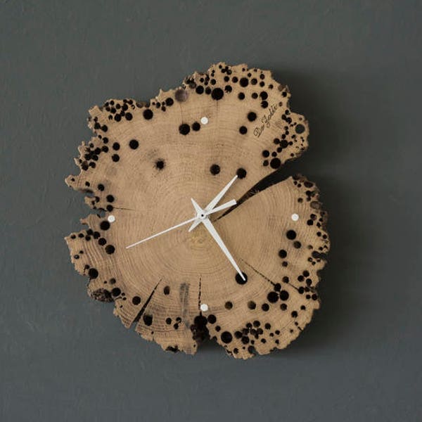 Wooden Wall Clock - Etsy