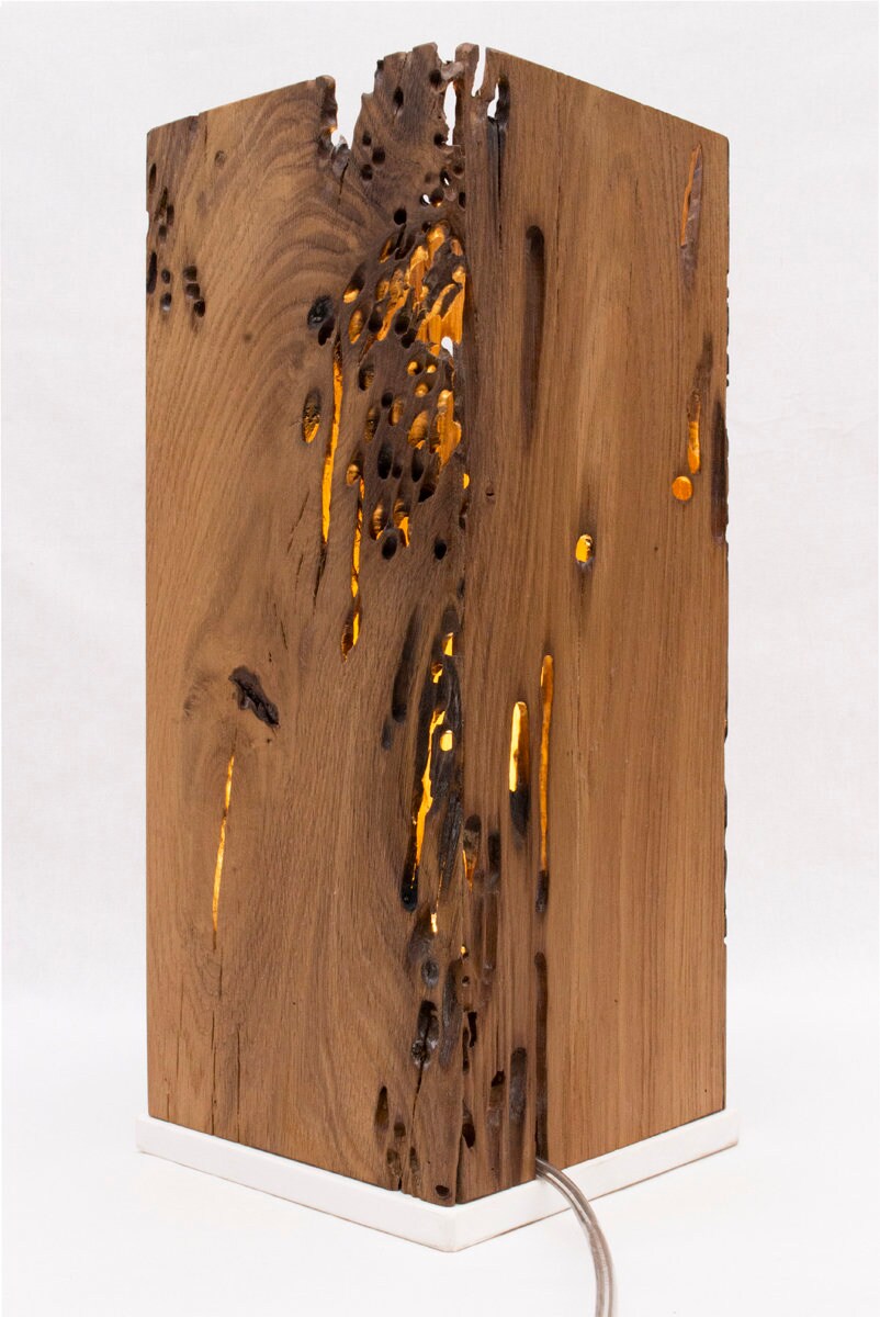 LED Table Lamp in Wood From Venice Lagoon - Etsy