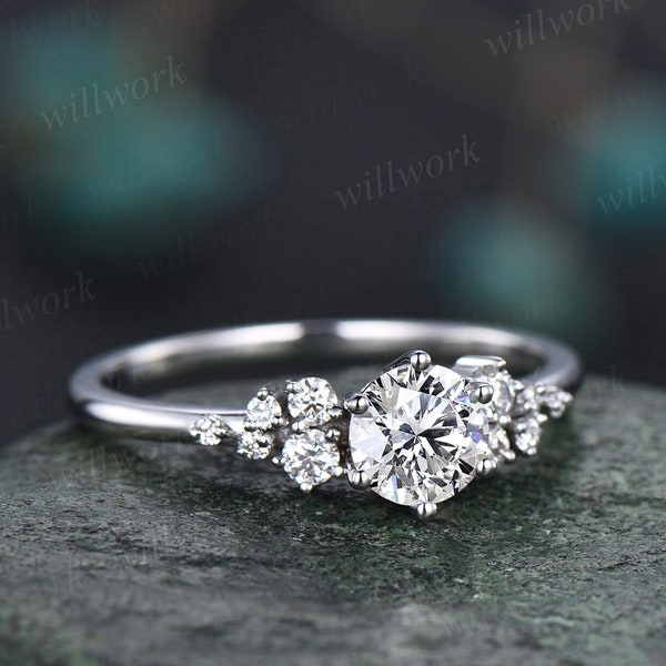 Diamond Engagement Ring - Etsy