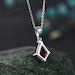 Kite Red Ruby Necklace Solid 14k 18k Rose Gold Vintage Unique ...
