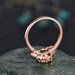 Round Cut Sunstone Ring Gold Vintage Sunstone Engagement Ring Rose Gold ...