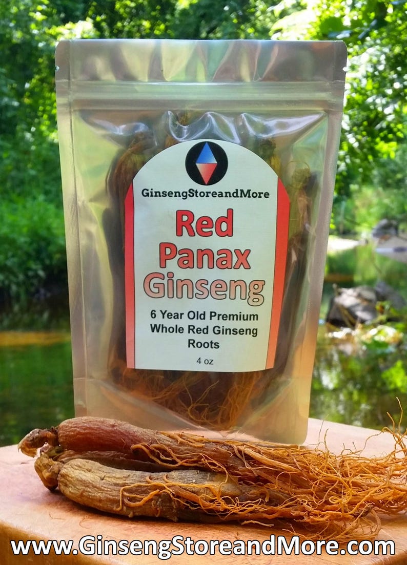 Red Panax Ginseng | Whole Roots | 6 Years Old | Ships Free in USA ...