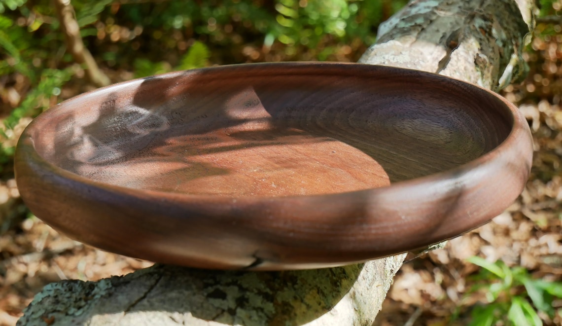 Large Wood Platter Walnut Serving Platter Wood Bowl - Etsy