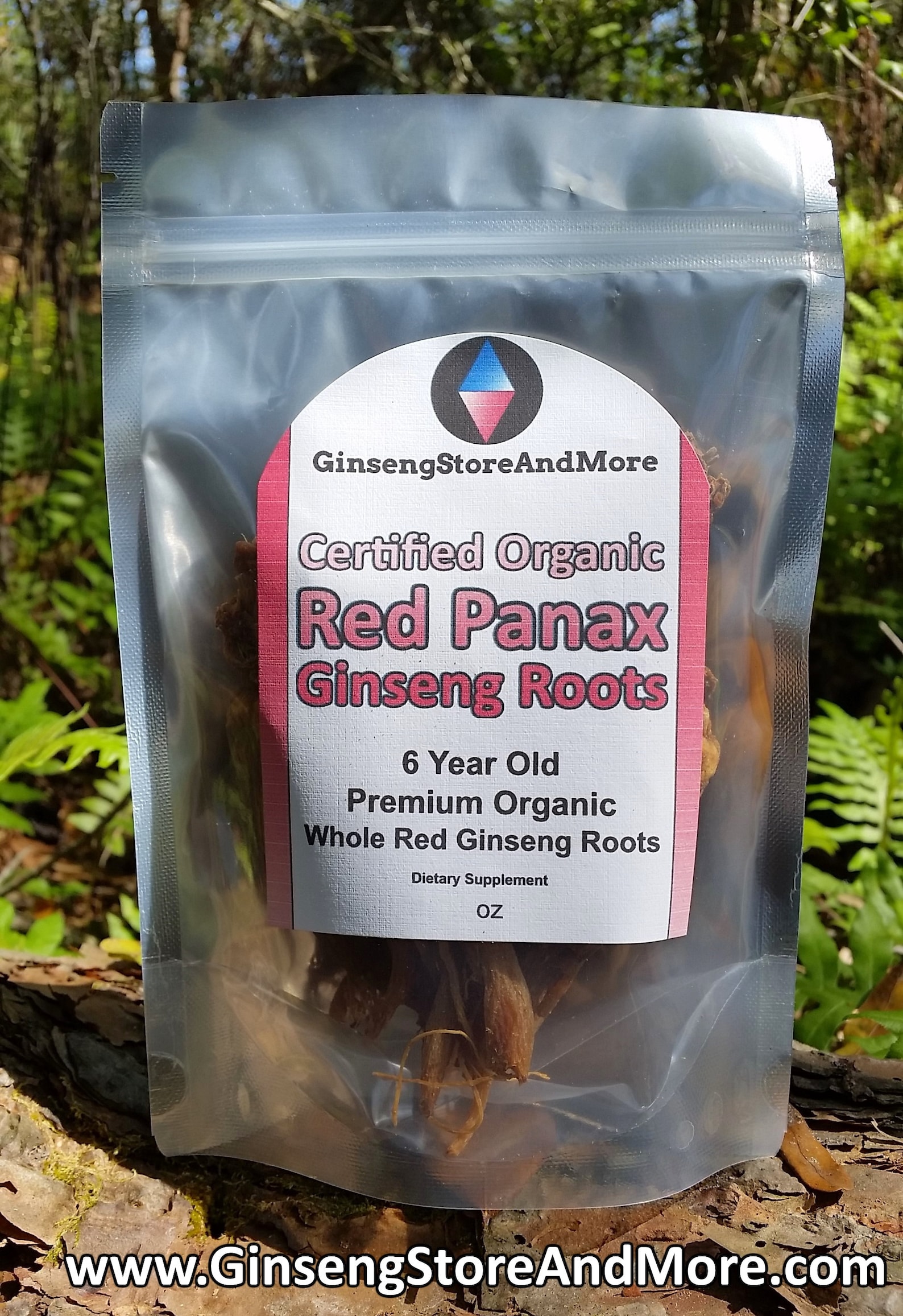 Organic Red Panax Ginseng Root | Whole 6 Year Old Roots From Changbai ...