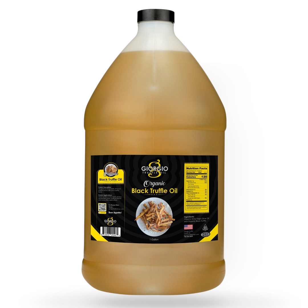 Organic Black Truffle Extra Virgin Olive Oil 1 Gallon / 128oz Bulk Food ...
