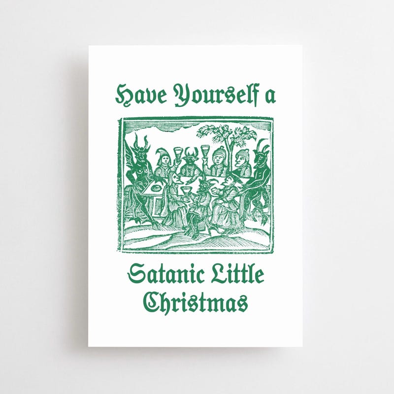 Satanic Christmas - Etsy