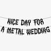 Heavy Metal Birthdy Banner, Emo Party Decor, Black Metal, Metalhead ...